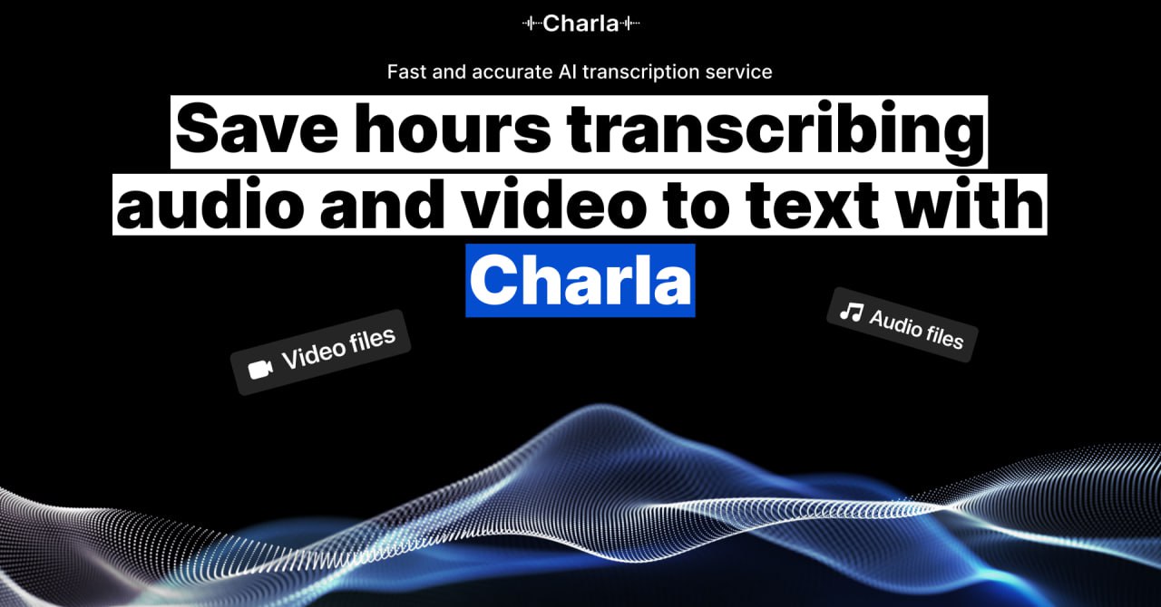 AI speech-to-text transcription service 100+ languages - Charla